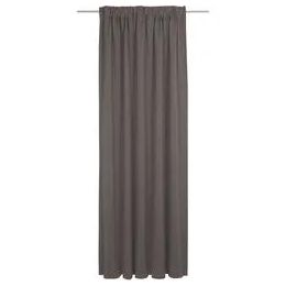 Vorhang ADAM "Uni Collection", braun (dunkelbraun), B:142cm H:145cm, Baumwolle (Bio-Baumwolle), Gardinen, Blickdichter aus 100% Bio-Baumwolle