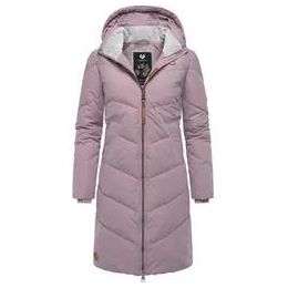 Wintermantel Ragwear "Rebelka", Damen, Gr. XL (42), lila (lavendel), Außenmaterial: 100% Polyester, Innenfutter: 100% Polyester, Wattierung: 100% Polyester, oversize knieumspielend, Ärmel ohne Ärmelschlitz Rippstrickbündchen, Mäntel, wasserdichter Winterparka mit abnehmbarer Kapuze, Topseller