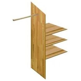 Inneneinteilung Home Affaire "Modesty", beige (naturfarben), B:50cm H:150cm T:58cm, Massivholz, Schrankinneneinteiler, Inneneinteilung Kleiderschrank-Zubehör, aus massivem Kernbuchenholz, für die unterschiedlichen Schrankbreiten