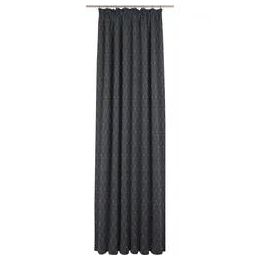 Vorhang ADAM "Indian Cortezada" Gr. 1, blau (dunkelblau), B:145cm H:145cm, Jacquard, Baumwolle (Bio-Baumwolle), Gardinen, aus 100% Bio-Baumwolle