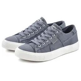 Sneaker ELBSAND "Schnürschuh", Damen, Gr. 39, blau, Obermaterial: 100% Textilmaterial. Futter: 100% Textilmaterial. Decksohle: 100% Textilmaterial. Laufsohle: 100% Synthetik, unifarben, used, Casual, Schuhe Skaterschuh Canvassneaker Sneaker low, Schnürhalbschuh, Freizeitschuh aus Textil, Used-Look VEGAN
