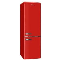 Amica Kühl-/Gefrierkombination "KGCR 387 102", Energieeffizienz: C (A-G), silber (rot), Rechtsanschlag, Kühlschränke