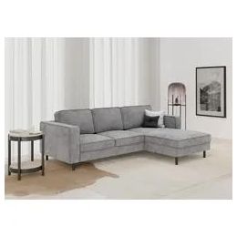 Ecksofa Trendmanufaktur "Watkins, Couch wahlweise mit Schlaffunktion & Bettkasten, auch in Cord", blau (betongrau), B:232cm H:81cm T:161cm, 92% Polyester, 8% Polyamide, Sofas, Recamiere beidseitig montierbar, OTTOs Choice, Breite 232 cm