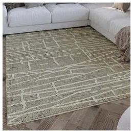 Teppich Wecon Home "Hamptons TWENTYFIVE", grau (taupe), B:160cm H:10mm L:230cm, Polyester, Teppiche, Teppich, L&auml;ufer. Kurzflor, Wohnzimmer, Schlafzimmer, elegant, robust, abstrakt