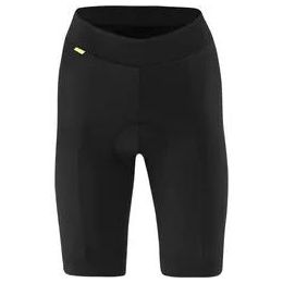 Fahrradhose Gonso "Essential Shorts Basic W", Damen, Gr. 40, Normalgrößen, schwarz, 90% Polyamid, 10% Elastan, Hosen, Damen Radhose, kurze atmungsaktive Radlerhose, Sitzpolster, Tight Fit
