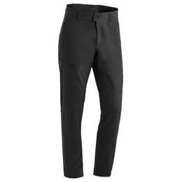 Outdoorhose Maier Sports "Nil Loop", Herren, Gr. 48, Normalgrößen, schwarz, 55% Polyester, 45% Polyester (recycelt), Hosen, Herren Wanderhose, Funktionshose mit Taschen + Gürtel, Regular Fit