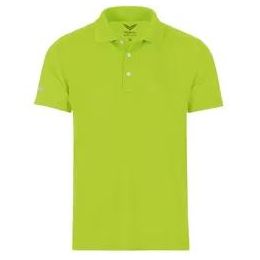Poloshirt TRIGEMA "TRIGEMA Klassisches Poloshirt COOLMAX", Damen, Gr. 3XL, gelb (lemon), 100% Polyester (recycelt), Shirts