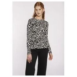 Haily's Langarmshirt HAILY’S "LS P TP Ka44lea", Damen, Gr. XL, 7330 zebra, Jersey, Obermaterial: 92% Polyester, 8% Elasthan, animal-print, normal, Rundhals, Shirts
