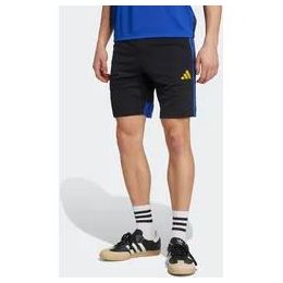 Trainingsshorts Adidas PERFORMANCE "TIRO ES SHO", Herren, Gr. 3XL, N-Gr, gelb (schwarz, semi lucid blau, crew gelb), Obermaterial: 100% Polyester, Hosen