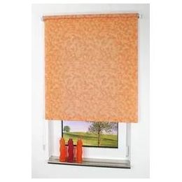 Seitenzugrollo Liedeco "Dekor Wolken" Gr. 1, orange (terrakotta), B:62cm H:180cm, Polyester, Rollos, Seitenzugrollo Dekor Wolken