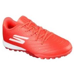 Fußballschuh Skechers "Skechers SoccerTM Harry Kane SKX_1.5 (HK) Jr Youth TFTM", Gr. 33, rot (crl korall, rot), Synthetik, gemustert, Schuhe, Turf-Schuh, Rasenschuh für Rasenflächen konzipiert
