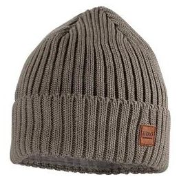 Strickmütze MaxiMo, Baby, Gr. 57,Outdoormode,Herbstmode, grün (fossil), Strick, Wolle, unifarben, Mützen, Wolle, gefüttert, breiter Umschlag