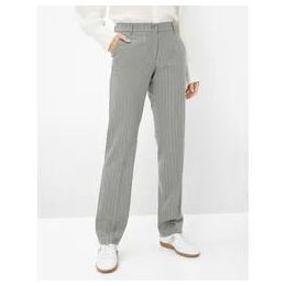 5-Pocket-Hose Brax "Style MARON", Damen, Gr. 46K23, Kurzgrößen, grau, Web, 98% Schurwolle, 2% Elasthan, Hosen