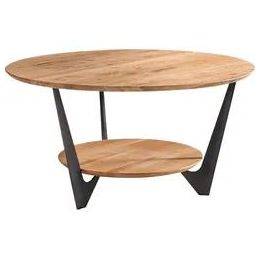 Couchtisch PAROLI "Isa", braun (holz, schwarz, holz), B:87 H:46 T:87, Tische