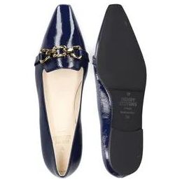 Loafer Henry Stevens "Madison HVL", Damen, Gr. 41, dunkelblau, Leder, elegant, Schuhe, Damen Slipper elegant handgefertigt, Lederschuh