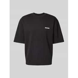 Review Oversized T-Shirt mit Label-Print
