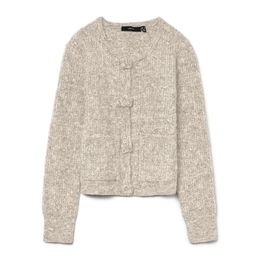 V&eacute;ro Moda Vero Moda Knit Cardigan 'BLOSSOM' female Beige size M