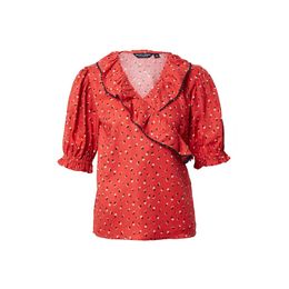Dorothy Perkins Bluse Damen Gr&ouml;&szlig;e L beige / rot / schwarz