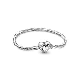 GNOCE Sterling Silber Herz Armband 18 cm | Gr.: onesize