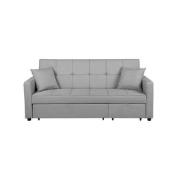 Beliani 3-tlg 3-Sitzer Sofa GLOMMA in Grau | Gr.: onesize