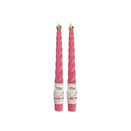 Butlers Stabkerze TWISTED Santa 2er-Set in Rot | Gr.: onesize