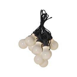 STAR TRADING LED Lichterkette 10 opal weiße LED Filament Glühbirnen L: 4,05m in weiß | Gr.: onesize