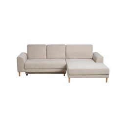 Beliani Schlafsofa NUBORG in Beige/Braun - (W) 277 x (H) 93 x (L) 168 cm | Gr.: onesize