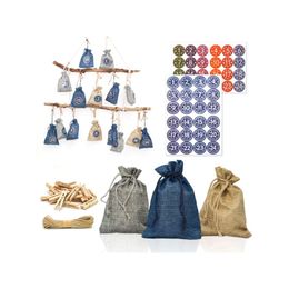 DuneDesign Adventskalender zum Selbstbefüllen blau | Gr.: onesize