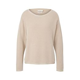 Tom Tailor Pullover in beige bubble structure | Gr.: L