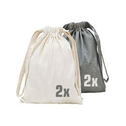 DuneDesign 4er Set Packbeutel Lenaro in Grau | Gr.: onesize