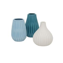 Boltze Vase Wilma 3er in hellblau | Gr.: onesize