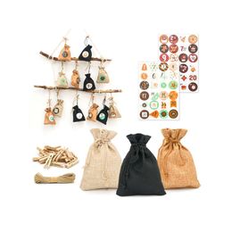 DuneDesign Adventskalender zum Selbstbefüllen braun | Gr.: onesize
