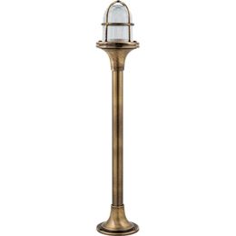 Licht-Erlebnisse Wegeleuchte (B)11.5 x (L)11.5 x (H)62 cm in Messing Antik | Gr.: onesize