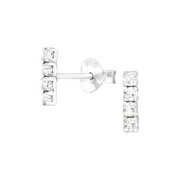 Alexander York Ohrstecker STAB Zirkonia 4 in 925 Sterling Silber, 2-tlg. | Gr.: onesize