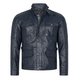 Rock Creek Lederjacke in Navy | Gr.: S