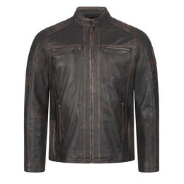 Rock Creek Lederjacke in Schwarz | Gr.: L
