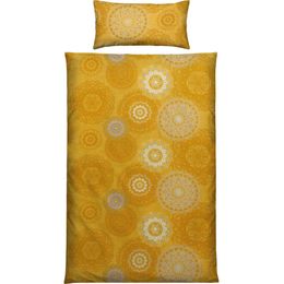 Erwin M&uuml;ller Erwin M&uuml;ller Edel Flanell Bettw&auml;sche in curry | Gr.: 240x220 cm (40x80 cm)