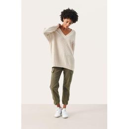 PART TWO Strickpullover FabiannePW Lockere Passform in Whitecap Gray | Gr.: M