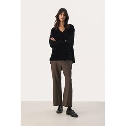 PART TWO Langarm-Bluse MadisPW Gerade Passform in Black | Gr.: S