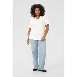 Kaffe curve Kurzarm-Bluse KCfananda Regular fit in Chalk CC. | Gr.: S