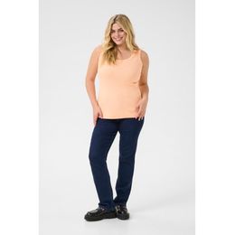 Kaffe curve Jerseytop KCcarina Tight fit in Peach Nectar | Gr.: M