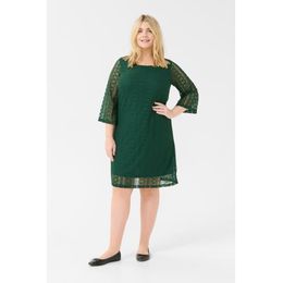Kaffe curve Jerseykleid KCmariah A-shape in Dark Green | Gr.: L
