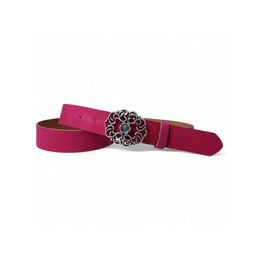 Fronhofer Dameng&uuml;rtel Blumenschnalle in Pink | Gr.: 105 cm