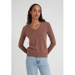 Style Republic Kaschmirpullover V-Neck in mocha | Gr.: M