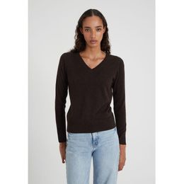 Style Republic Kaschmirpullover V-Neck in coffee | Gr.: S