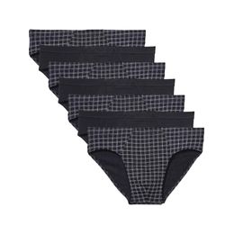 REDBEST Baumwolle, Single-Jersey Slip 7er-Pack in schwarz | Gr.: 6