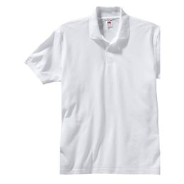 Fruit of the Loom Poloshirt in weiß | Gr.: 4