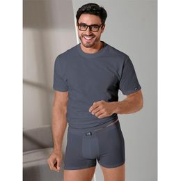 Kumpf Body Fashion Pants in mittelgrau + weinrot | Gr.: 4