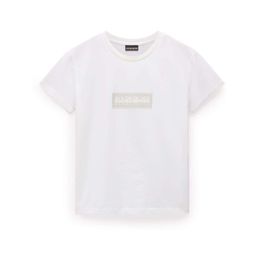 Napapijri T-Shirt "S-Box Logo Ss 1" in Weiß | Gr.: S