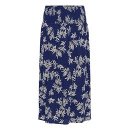 Kaffe Rock BPskyla Casual fit in Blue / White Leaf Print | Gr.: XL